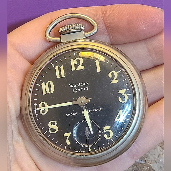 Accessories | Vintage Westclox Scotty Shock Resistant Pocket Watch ...